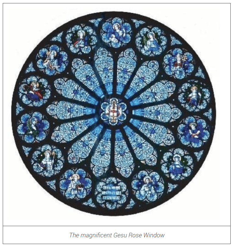 Golden Rose Window, Church of the Gesu | Katherine Wikoff